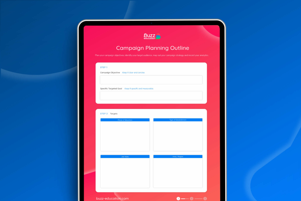 Marketing to Education Strategy | Free Campaign Planning Tool