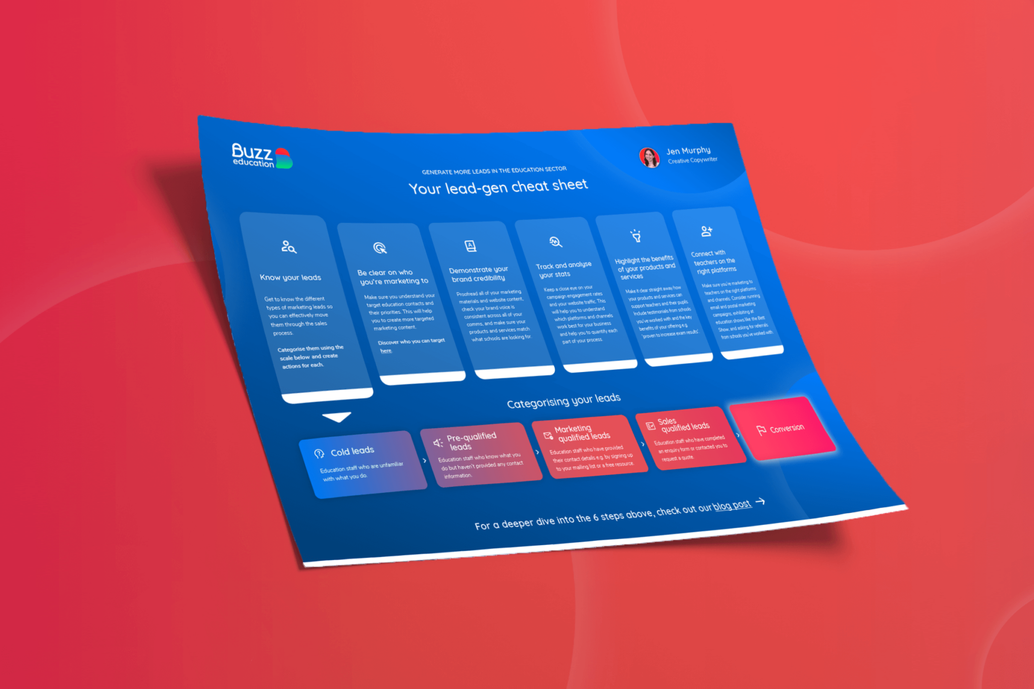 Your Lead-Gen Cheat Sheet | Buzz Education